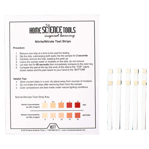 Nitrate and Nitrite Test Strips | 5 Pack | HST