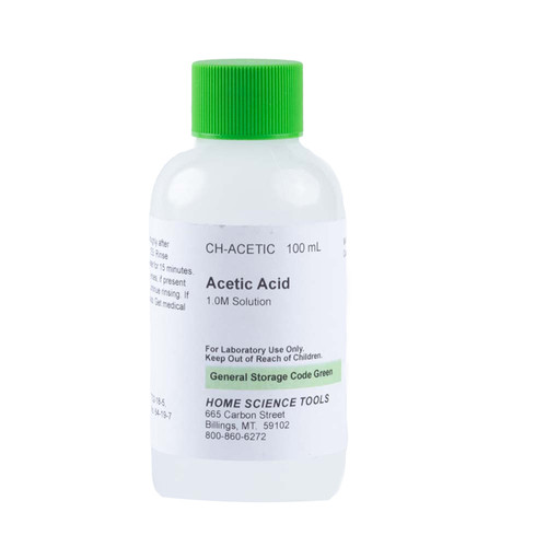 Acetic Acid Solution 1 M, 100 mL | Home Science Tools
