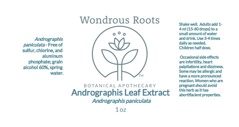 Andrographis Leaf Extract - Wondrous Roots
