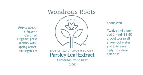 Parsley Leaf Extract - Wondrous Roots