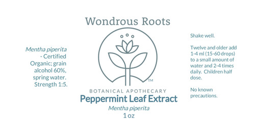 Peppermint Leaf Extract - Wondrous Roots