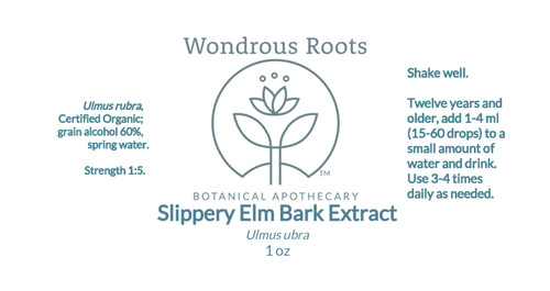 Slippery Elm Bark Extract - Wondrous Roots