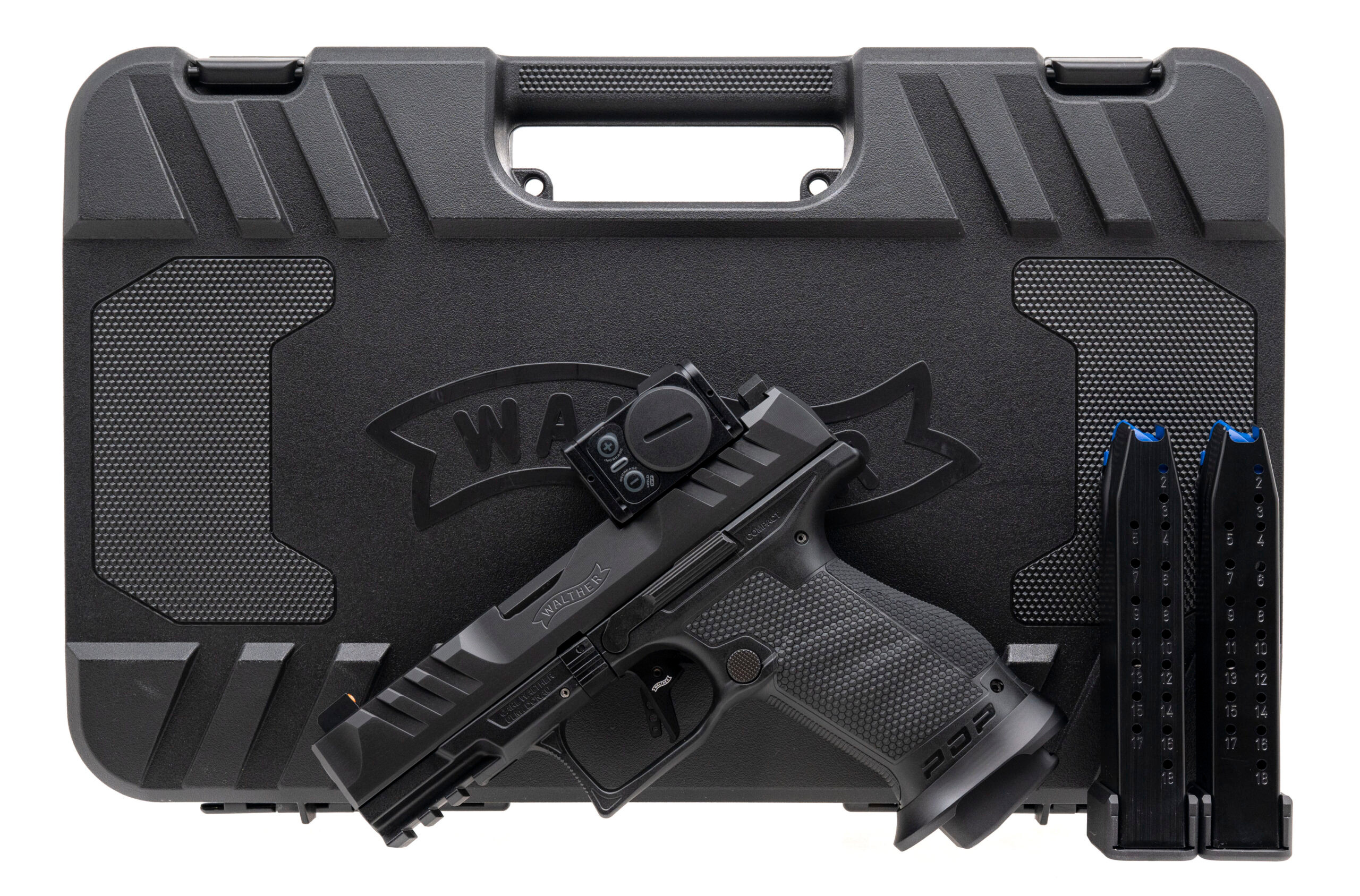 WALTHER PDP COMPACT PROFESSIONAL ACRO 9MM PISTOL 4" BLACK 18RD MAGS ...