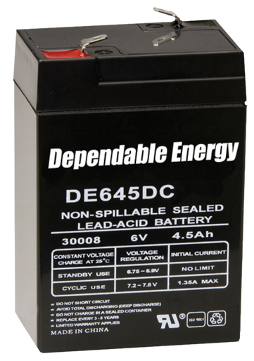 American Hunter DE30052 HR Rechargeable Battery 6 Volt 4.5 AMP 38875 ...