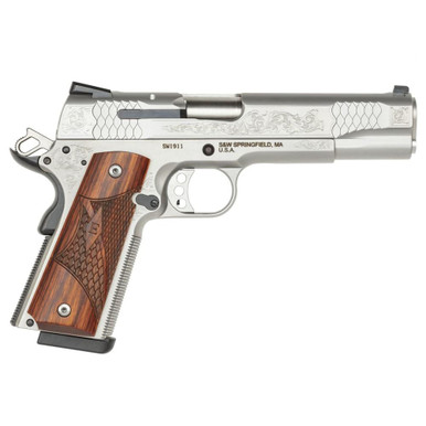 Smith & Wesson 1911 Engraved Handgun .45 ACP 8rd Magazine 5" Barrel ...