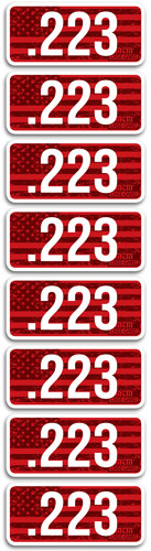 MTM AMMO CALIBER LABELS 223 8-PACK CL223 - Frisco Guns