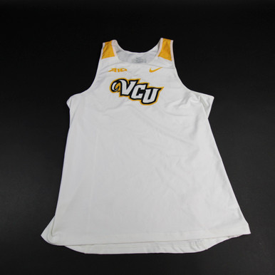 VCU Rams Nike Sleeveless Shirt Men's White/Gold Used-TOPS-148910