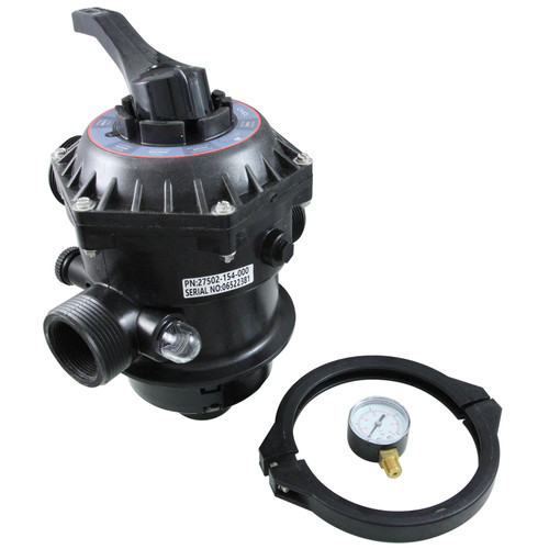 Multi-Port 1.5In Fpt Valve Black T/M Sand With Clamp 27502-154-000