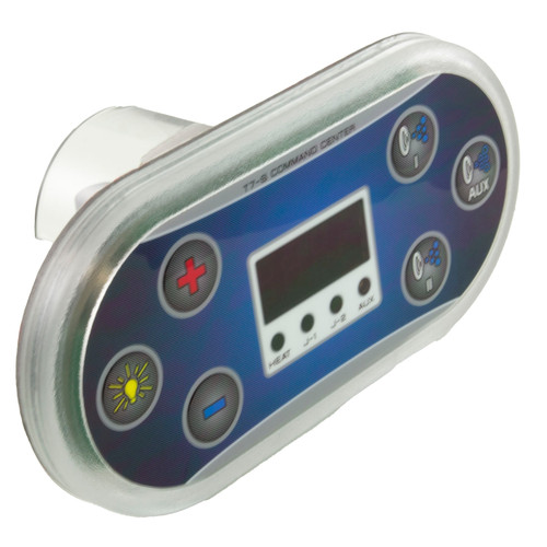 Topside United Spa Controls T7-S 6 Button P1,P2,Aux,Lt EL117S