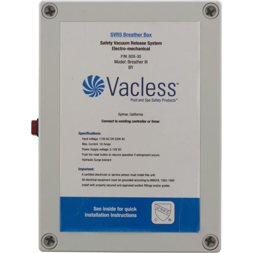 Vacuum Release Vacless SVRS Non-Adj Electric Ctr Thd SVRS30