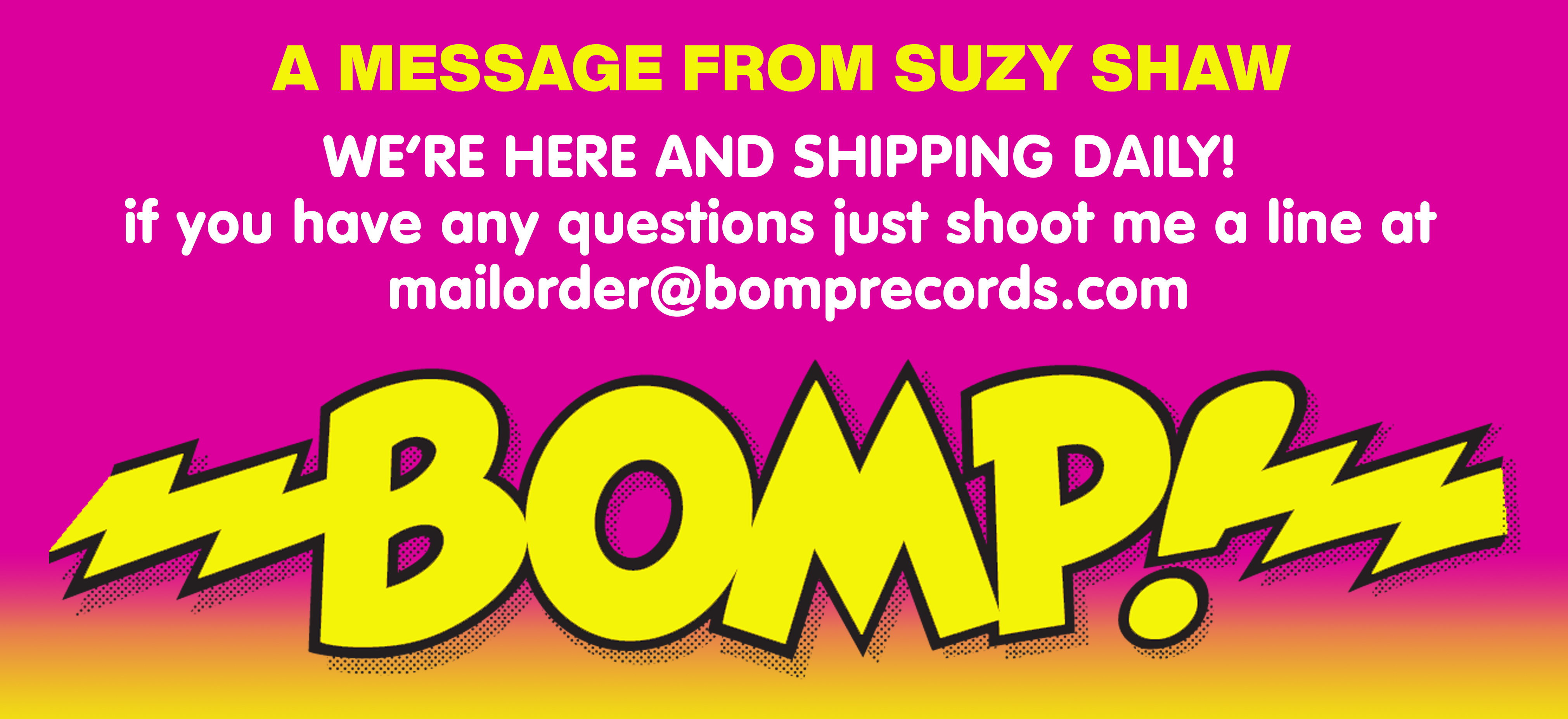 Bomp Records | Thousands of LPs & CDs from around the world. Since 1974.