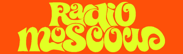 RADIO MOSCOW - Red with yellow logo- BUMPER STICKERS - Bomp Records