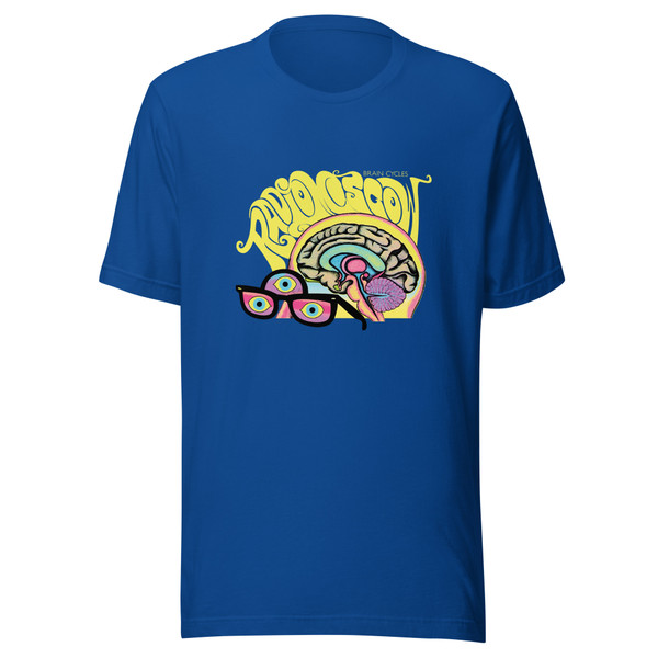RADIO MOSCOW - Brain Cycles T-Shirt (BLUE) FREE SHIPPING - Bomp Records