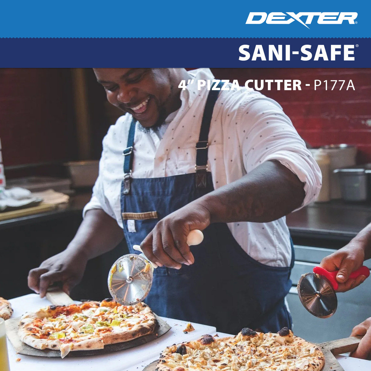 SANI-SAFE® Pizza Cutter P177A-PCP |Dexter Russell