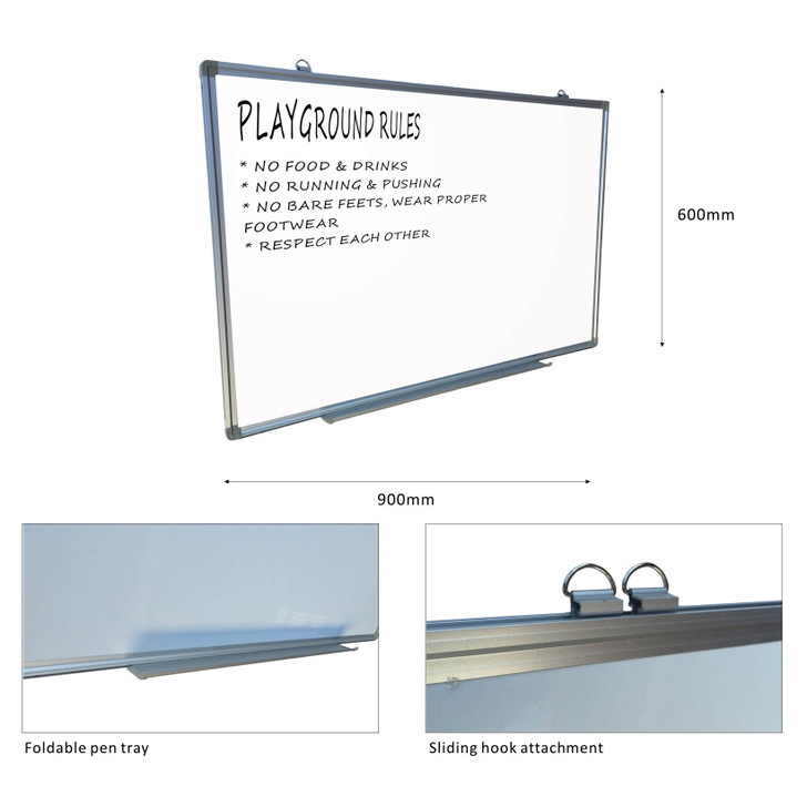 Magnetic whiteboard for sale - 900x600mm