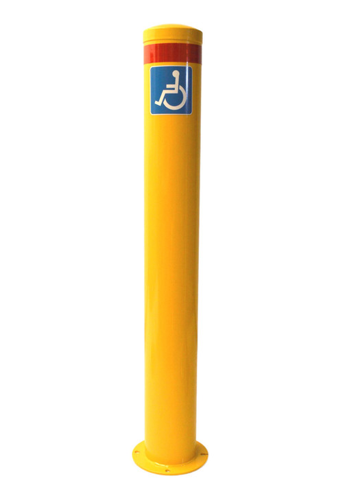 Disabled Car Parking bollard 165 x 1300mm