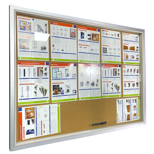 Glass Notice Board- 1200x900 Cork Finish