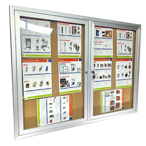 Enclosed Notice Board- 1200x900 Cork