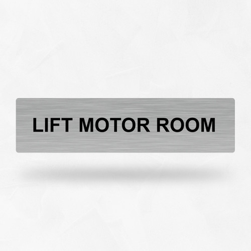 Statutory Sign - Lift Motor Room Sign