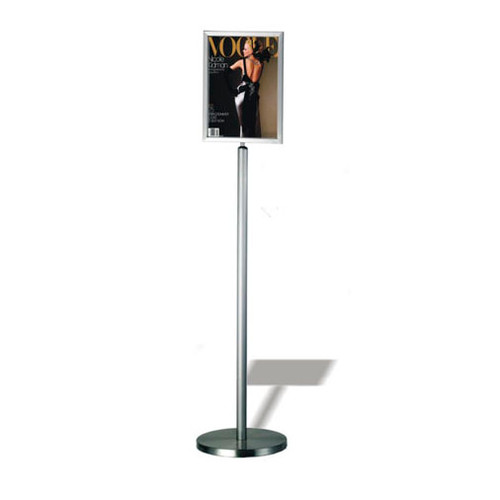 A4 Poster Display Stand in Stainless Steel