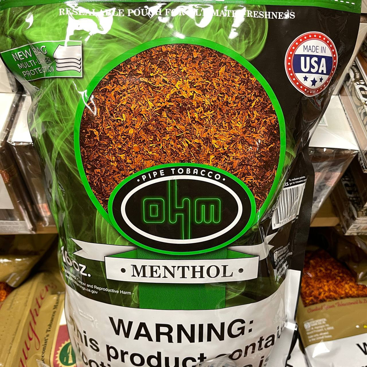 OHM Menthol Pipe Tobacco - CigarDock