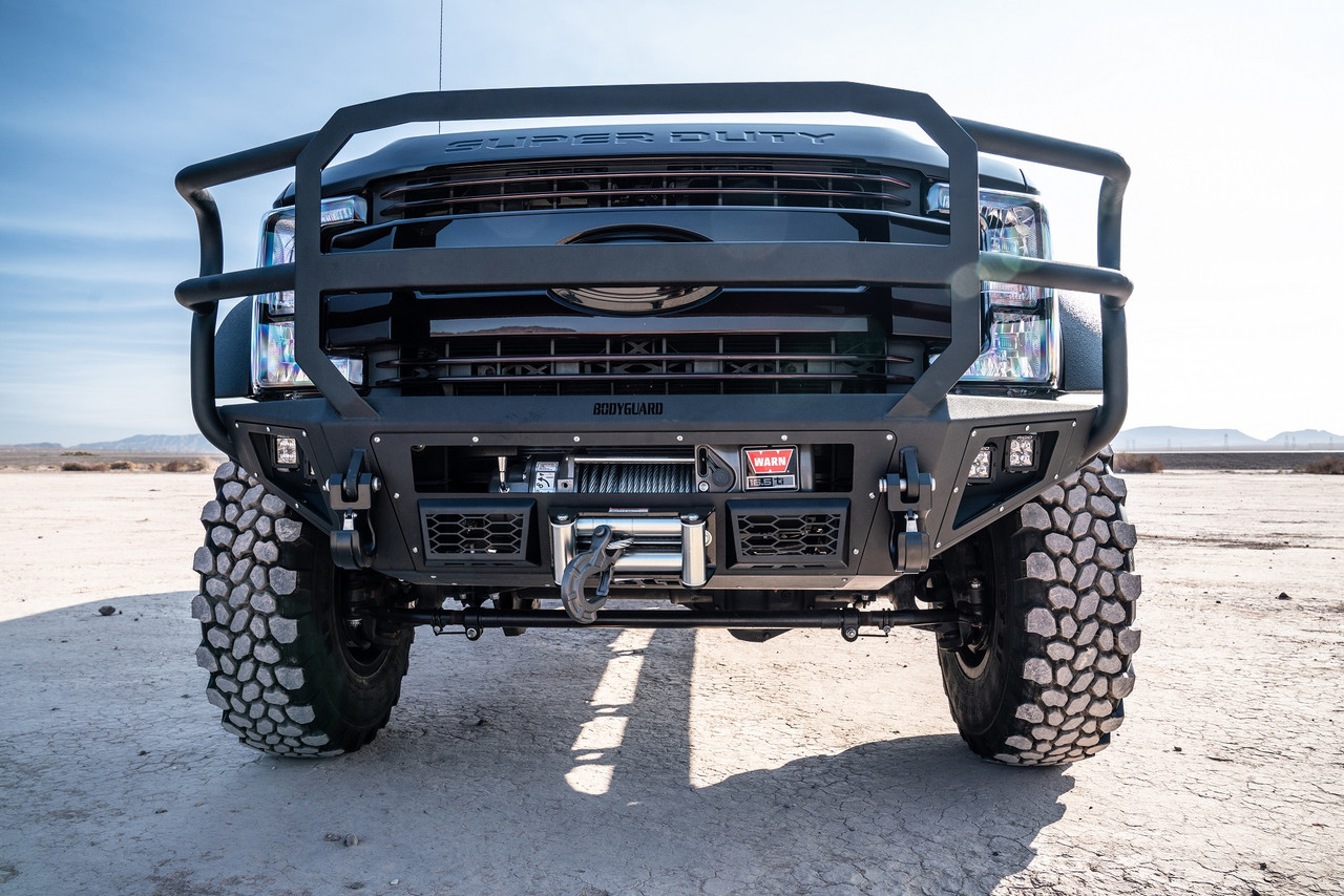 A2 Series winch mount front replacement bumper - Bodyguard Bumpers