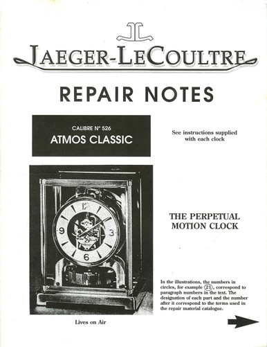 ATMOS CLOCK INSTRUCTIONS - GRIFFEN'S CLOCK PARTS AND SUPPLIES LLC