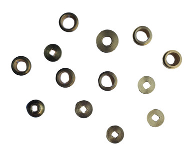 SMALL BRASS HAND BUSHINGS 12 PIECES - GRIFFEN'S CLOCK PARTS AND ...