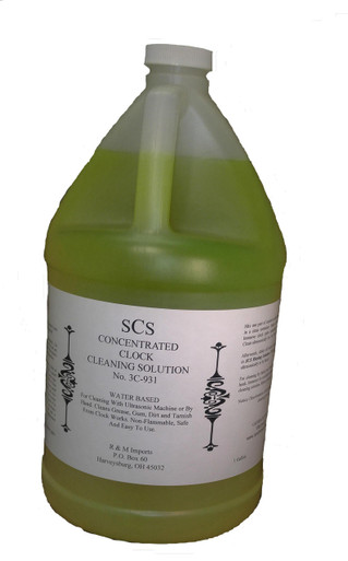 SCS CONCENTRATED CLOCK CLEANING SOLUTION - GRIFFEN'S CLOCK PARTS AND ...