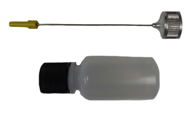 EMPTY OILER BOTTLE WITH 3 1/4" TIP - GRIFFEN'S CLOCK PARTS AND SUPPLIES LLC