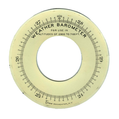 BAROMETER TYCOS WEATHER STATION PLATE 4 7/8" DIA.