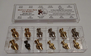 UNIQUE PENDULUM RATING NUT ASSORTMENT - 12 PIECES