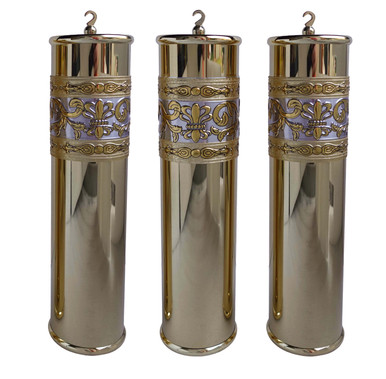 ELAGANT POLISHED 60 X 245MM WEIGHT SHELL SET OF 3 - GRIFFEN'S CLOCK ...