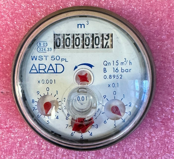 Register for Arad WST 50mm flanged water meter with 1 pulse per 100 ...