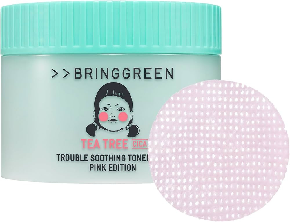 Bring green Tea tree Cica trouble soothing toner pad pink edition - Bon ...