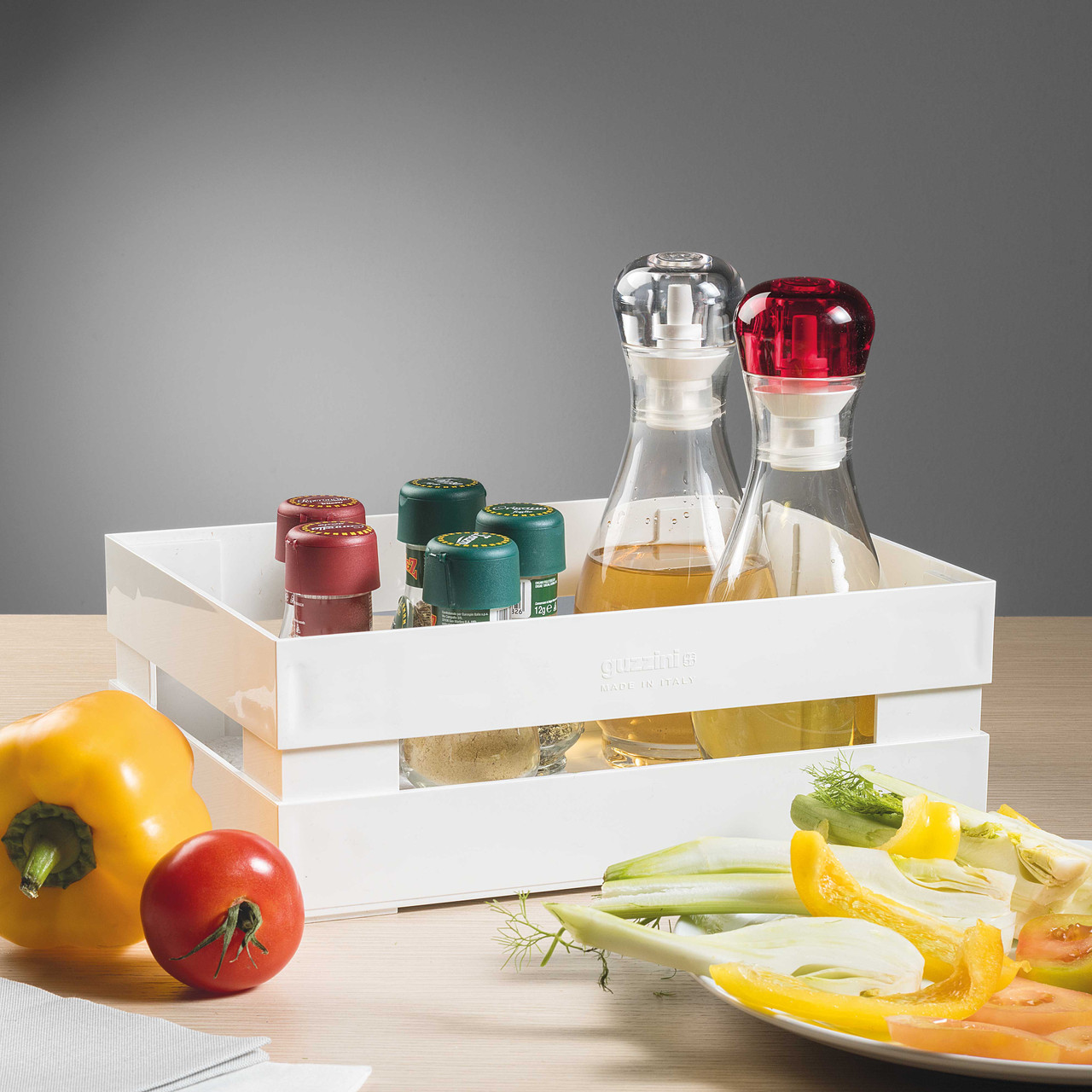 White Tidy & Store Large Box - Fratelli Guzzini