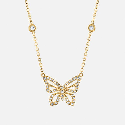 Open butterfly necklace store