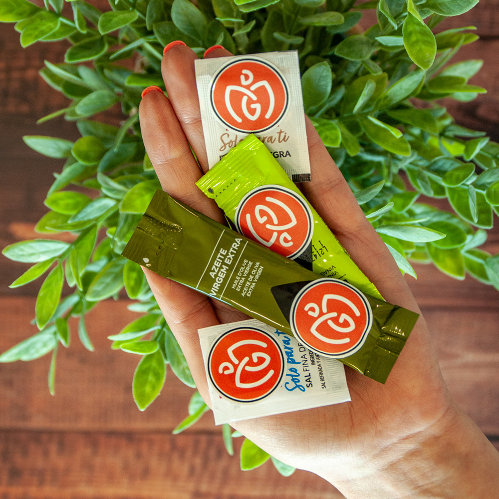 48 Single Serve Extra Virgin Olive Oil, Vinegar, Salt and Pepper Packets