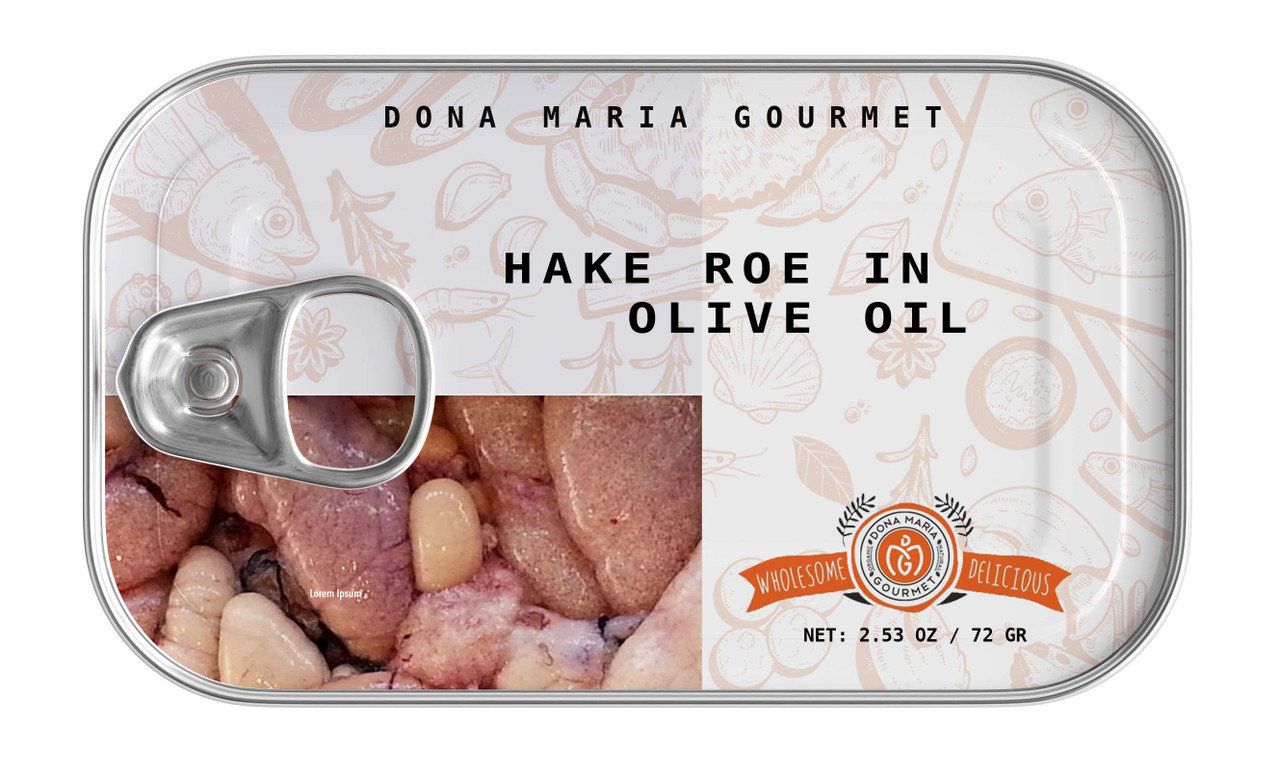 Hake roe in lemon oil - 2.53 oz can ( 2 packs ) - Dona Maria Gourmet
