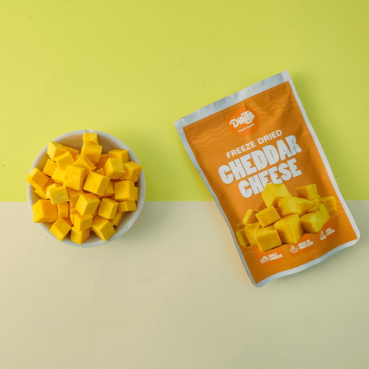 Freeze-Dried Cheddar Cheese Snack – Original Flavor - 3 oz Pouches ...