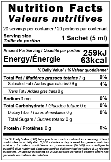 Extra Virgin Olive Oil Packets 20 Individual Packets
