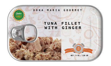 Tuna fillets with ginger ( 2 packs) High-protein food, Gluten-free (4 ...