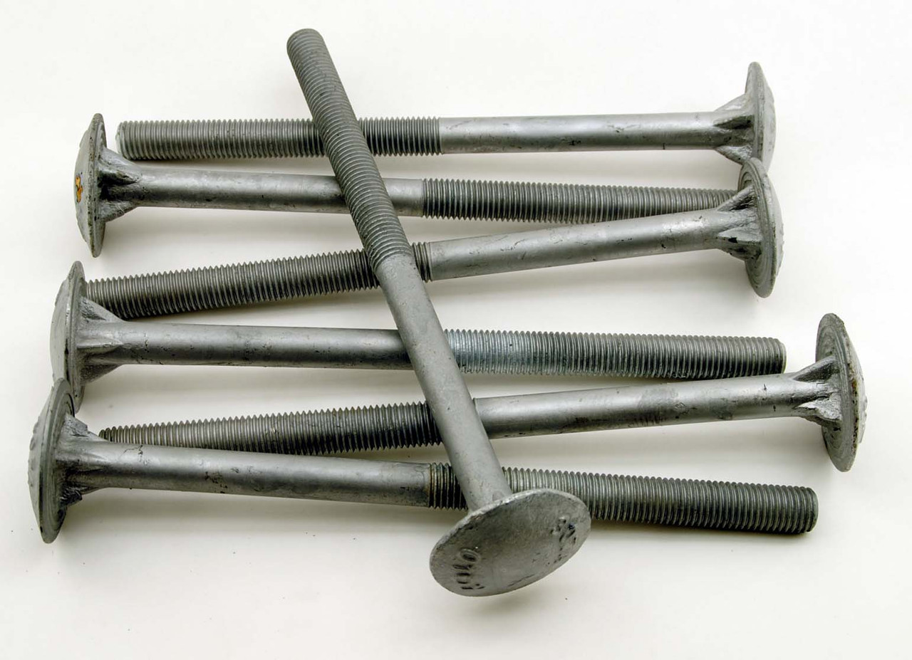 (8) Dome Head 3/4-10 x 12 Timber Bolts Hot Galvanized - Lexar Industrial