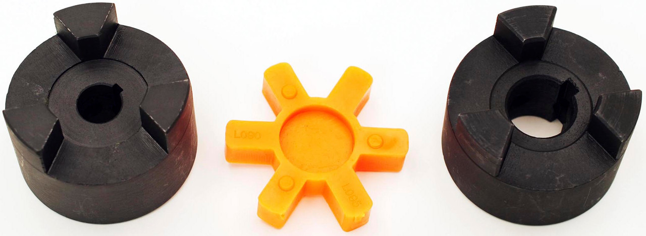 Premium 3/4 to 1 L095 Flexible 3-Piece L-Jaw Urethane Coupling Coupler ...