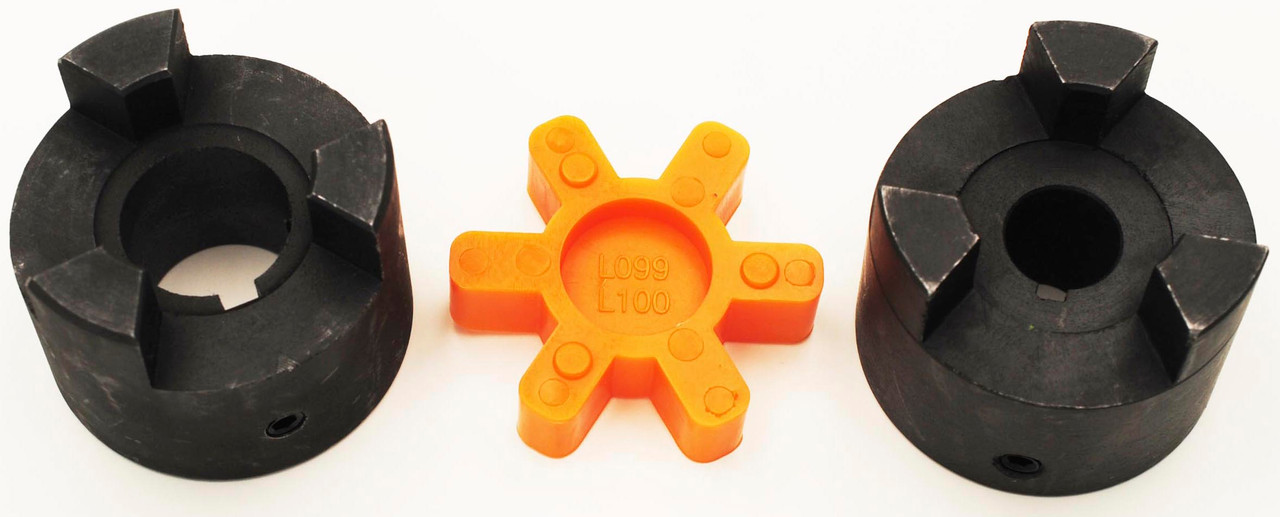 Premium 1-1/4 to 1-1/4 L100 Flexible 3-Piece L-Jaw Urethane Coupling ...
