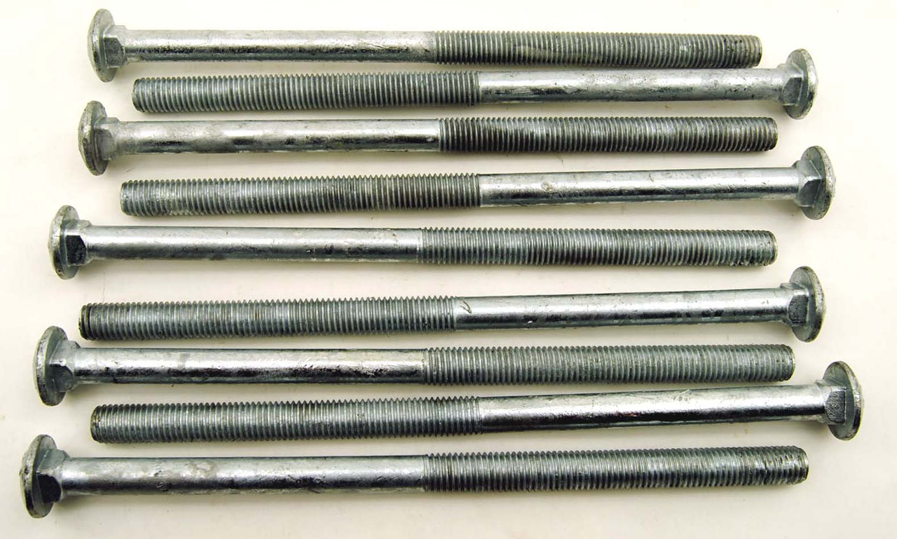 (10) Carriage Head Bolts 5/8-11 x 12" Galvanized A307 HDG - Lexar ...