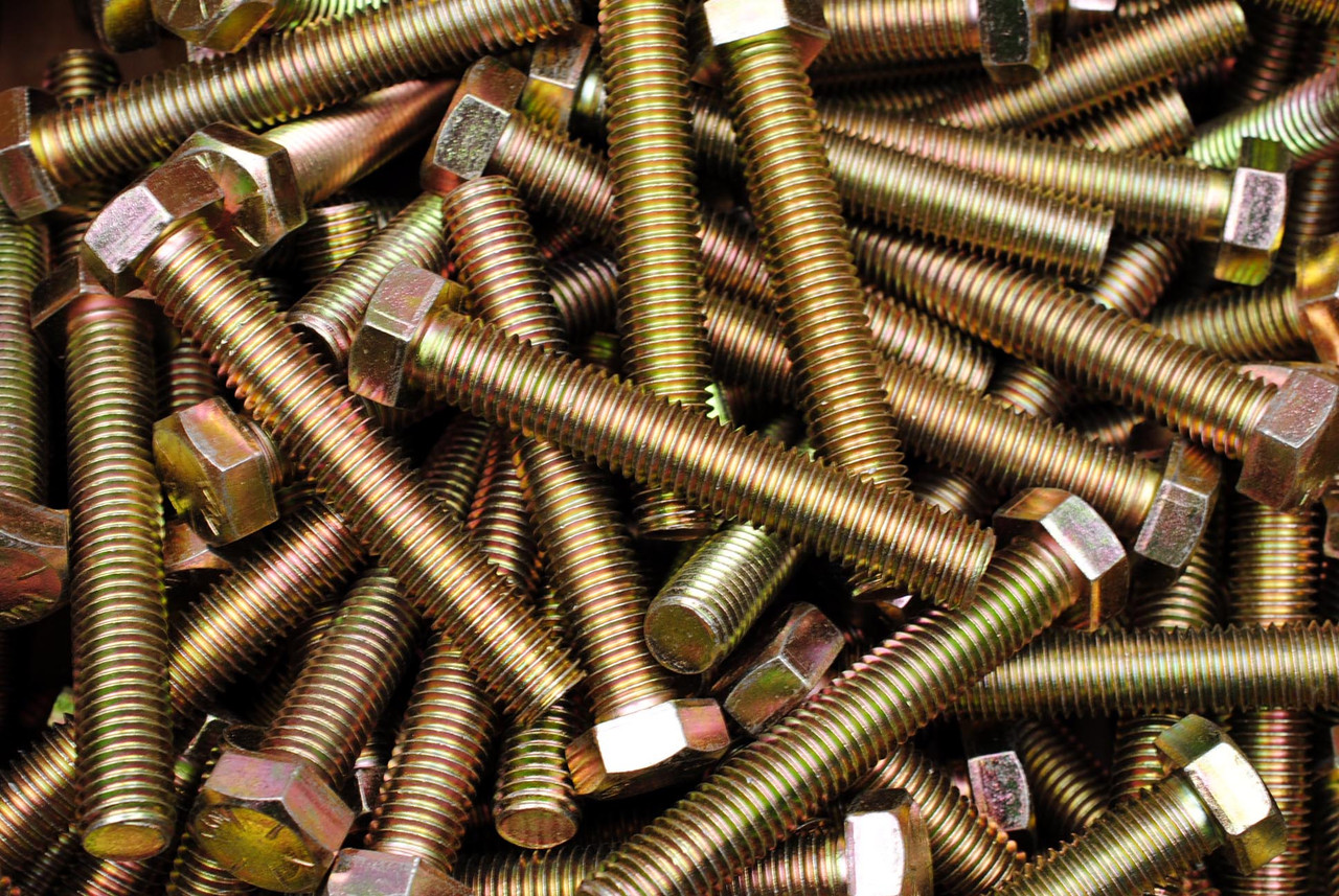 (15) Full Thread Grade 8 Hex Head Tap Bolts 5/8-11 x 4 Coarse Yellow ...