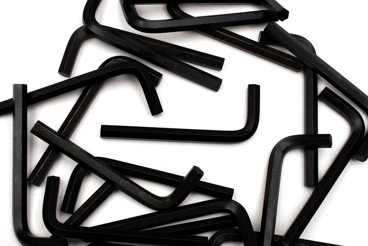 (15) Short Arm 5/16 Hex Key SAE Inch Allen Wrench Alloy Steel Black 5/ ...