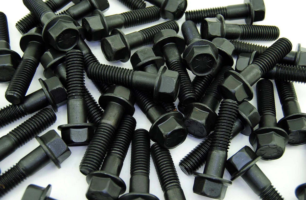 (40) Hex Head 1/2-13 x 2 Flange Bolt Grade 8 Frame Screw Black - Lexar ...