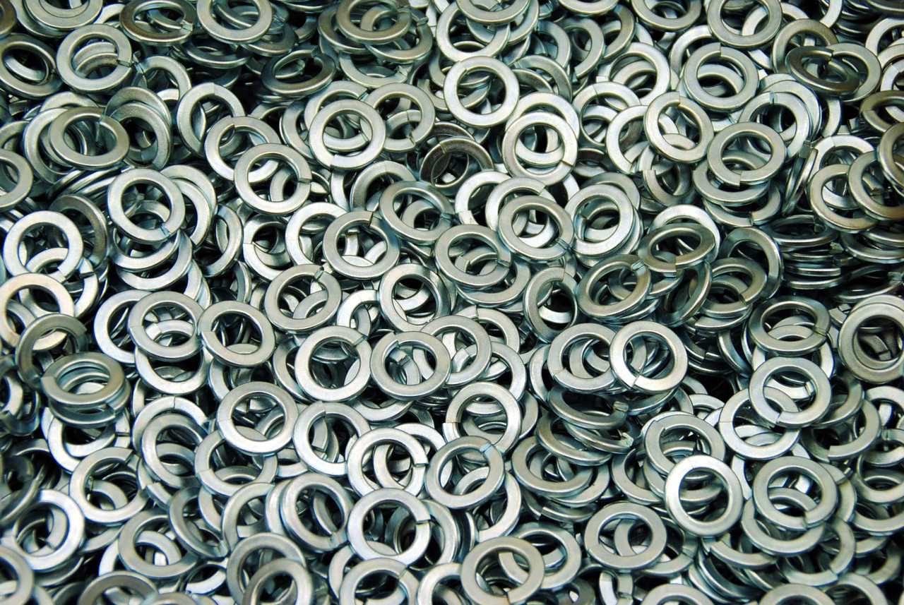 (600) Metric M12 Split Lock Washers - Zinc Plated 12mm - Lexar Industrial